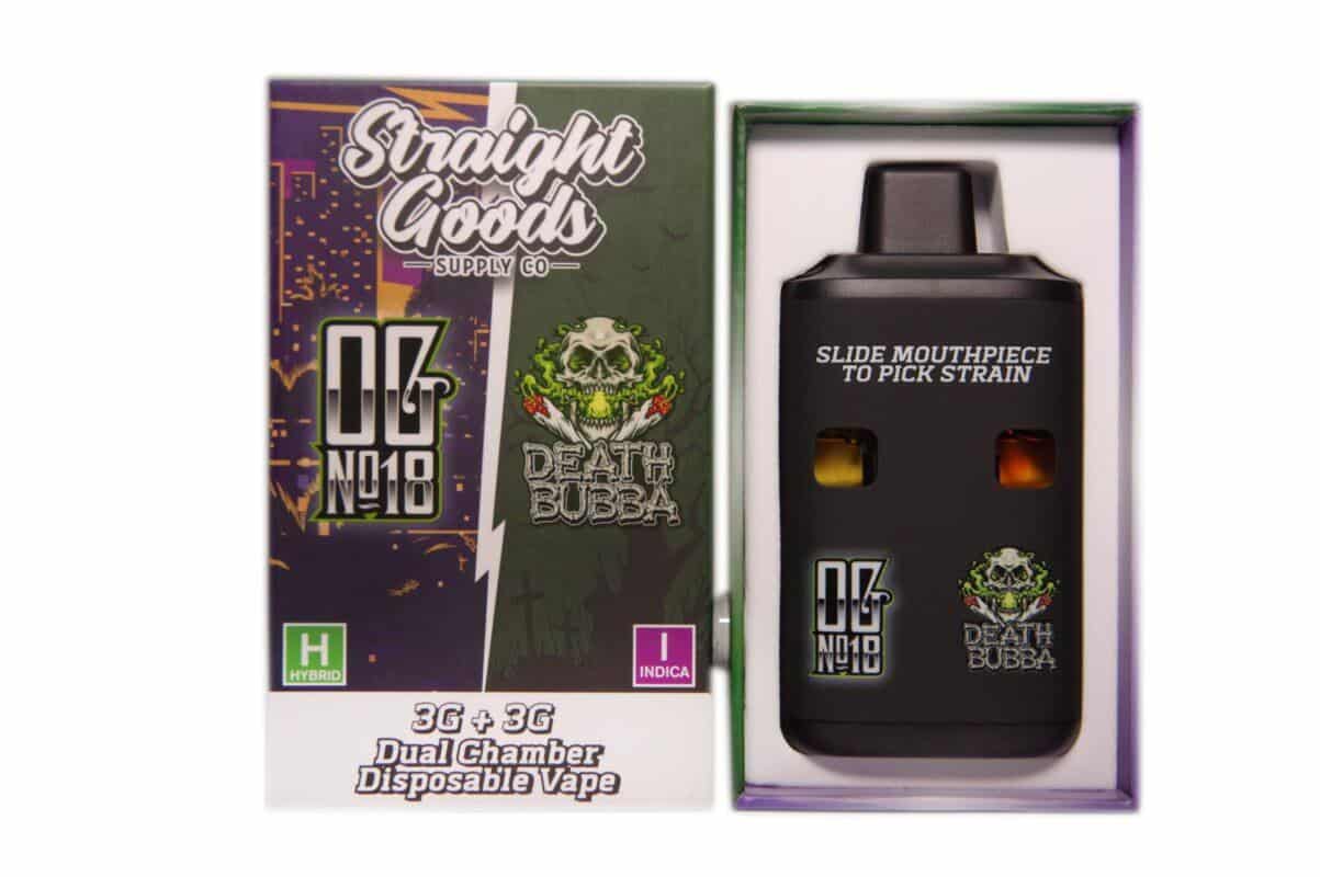 OG 18 (Hybrid) x Death Bubba (Indica) – 6g Straight Goods Disposable ...